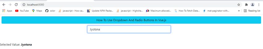 How To Use Dropdown And Radio Buttons In Vue.js